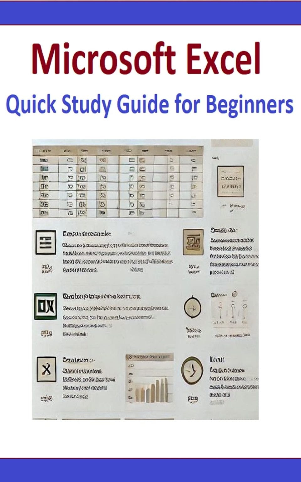 Microsoft Excel Quick Study Guide For Beginners: Master Essential Skills