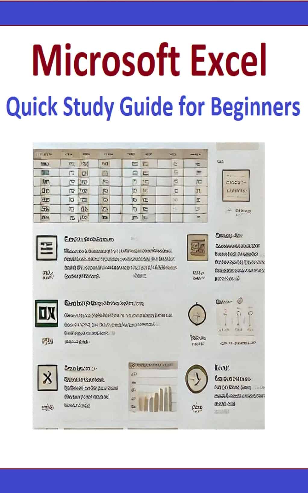 Microsoft Excel Quick Study Guide For Beginners: Master Essential Skills